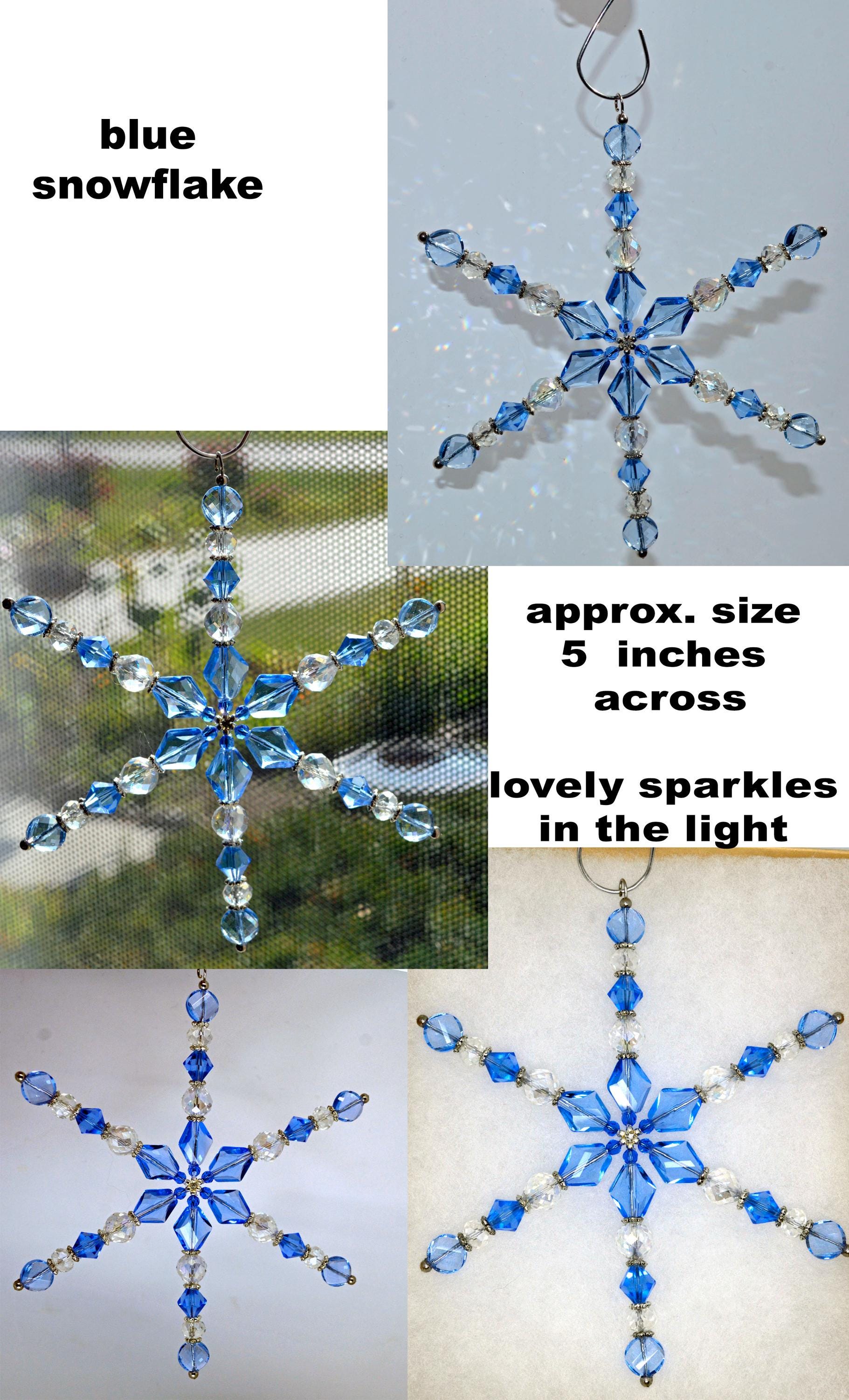 Assorted Crystal Snowflake Suncatcher Tree or Window Ornament Your ...