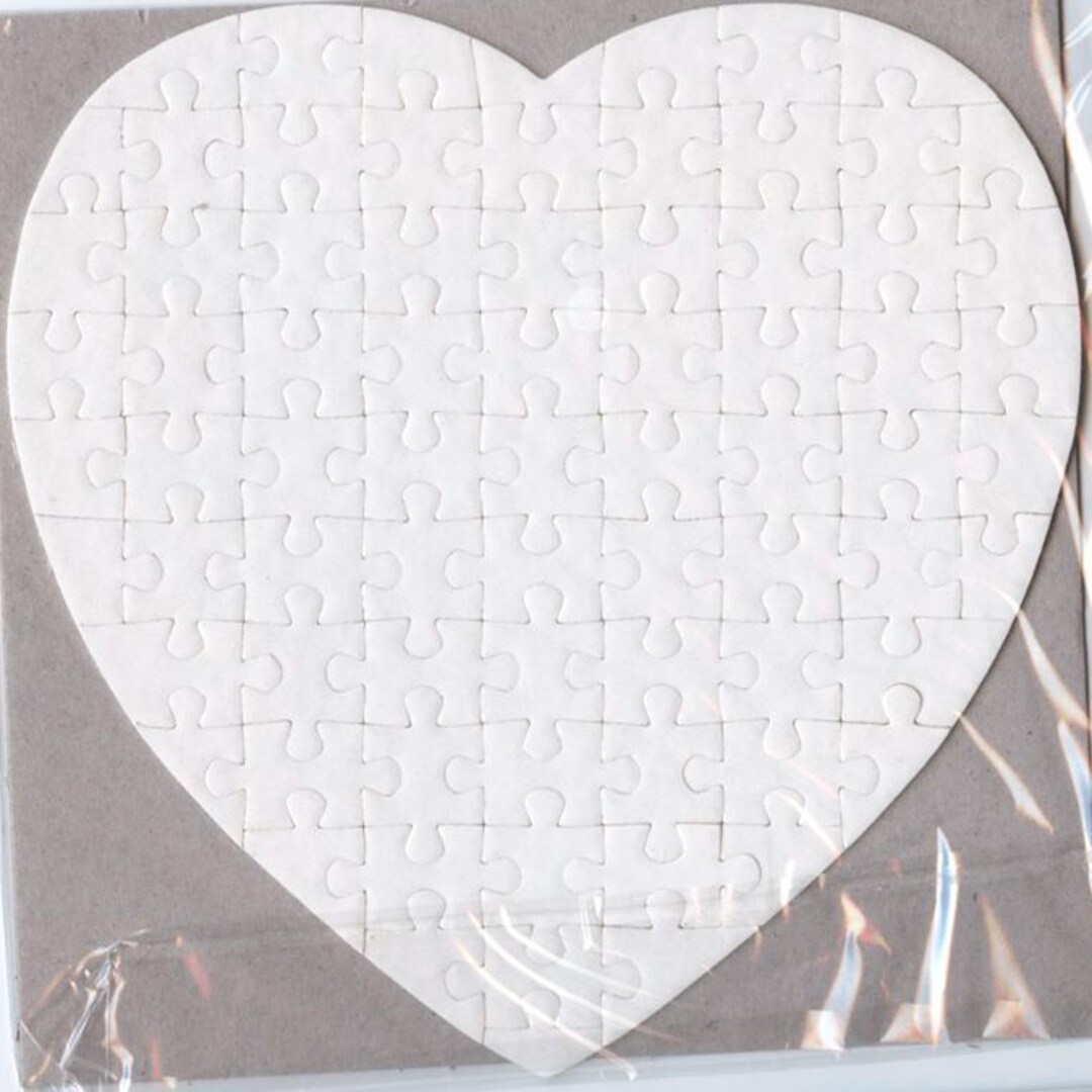 Heart Valentine Puzzle Blanks Photo Puzzle Art Text Customized ...