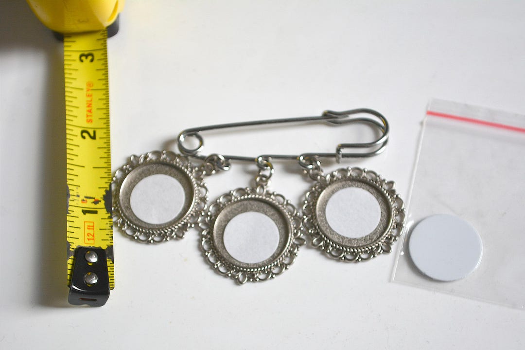 Lot of 10 Sublimation Pin, Blank Brooch, With Disk, Sublimation ...