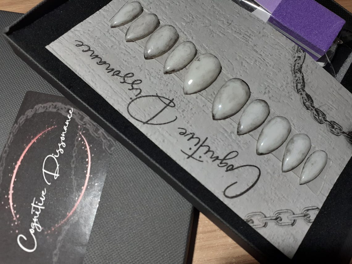 CARMEN Wicca Hand Painted Witch Spell Witchy Gel Nails - Etsy