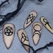 CARMEN | Wicca Hand Painted Custom Made Nails Magic Halloween Witch ...