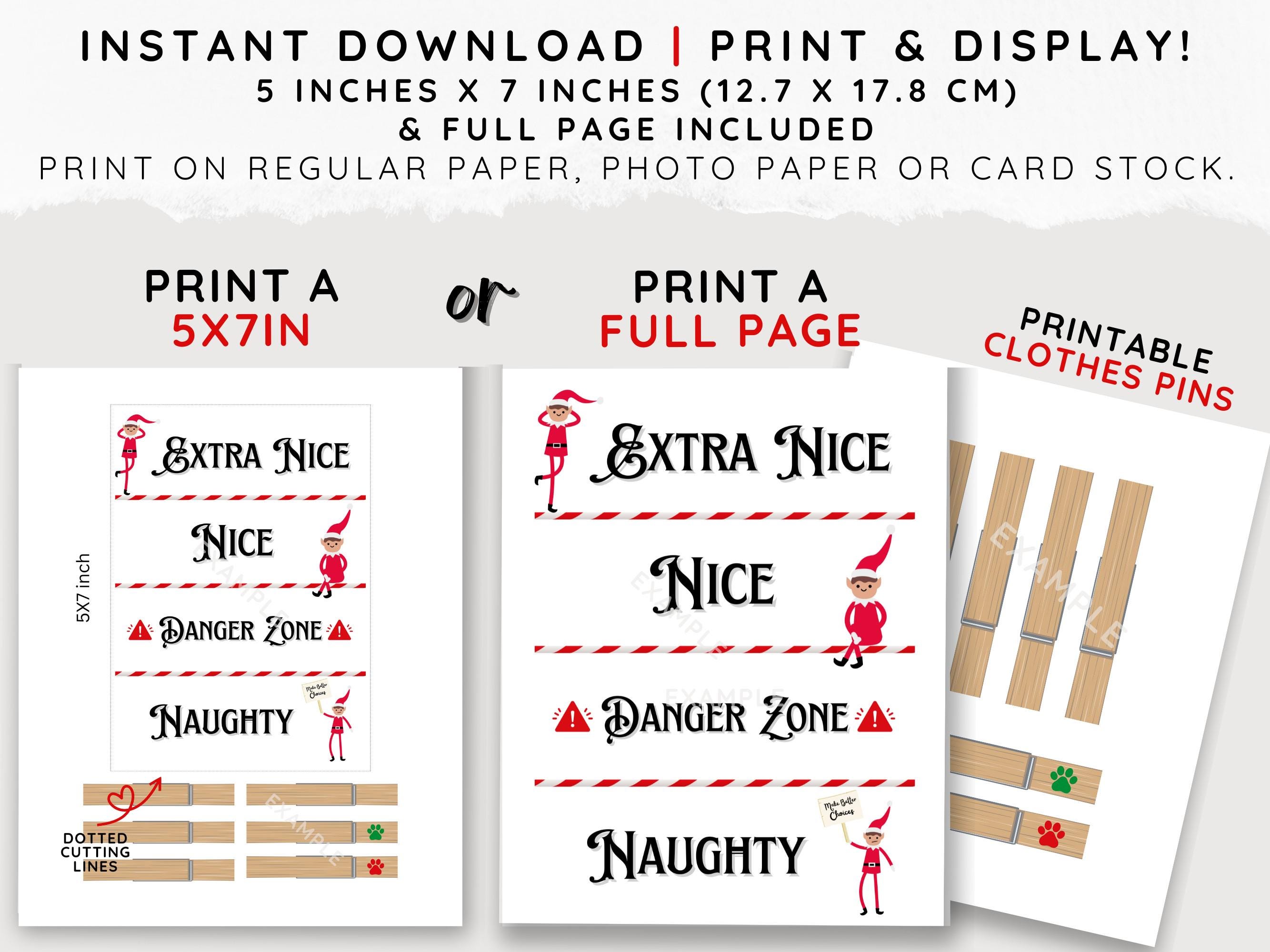 Printable Christmas Elf Behavior Chart: Santa's Elves Tracker (PDF) - Etsy