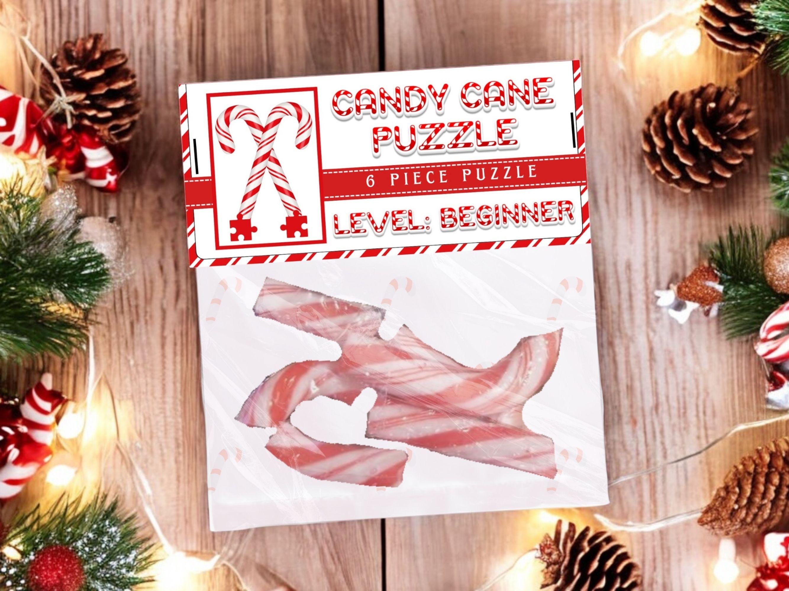 Funny Candy Cane Puzzle Bag Toppers: Gag Gift (instant Download PDF) - Etsy