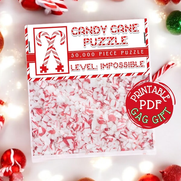 Candy Cane Puzzle - Etsy