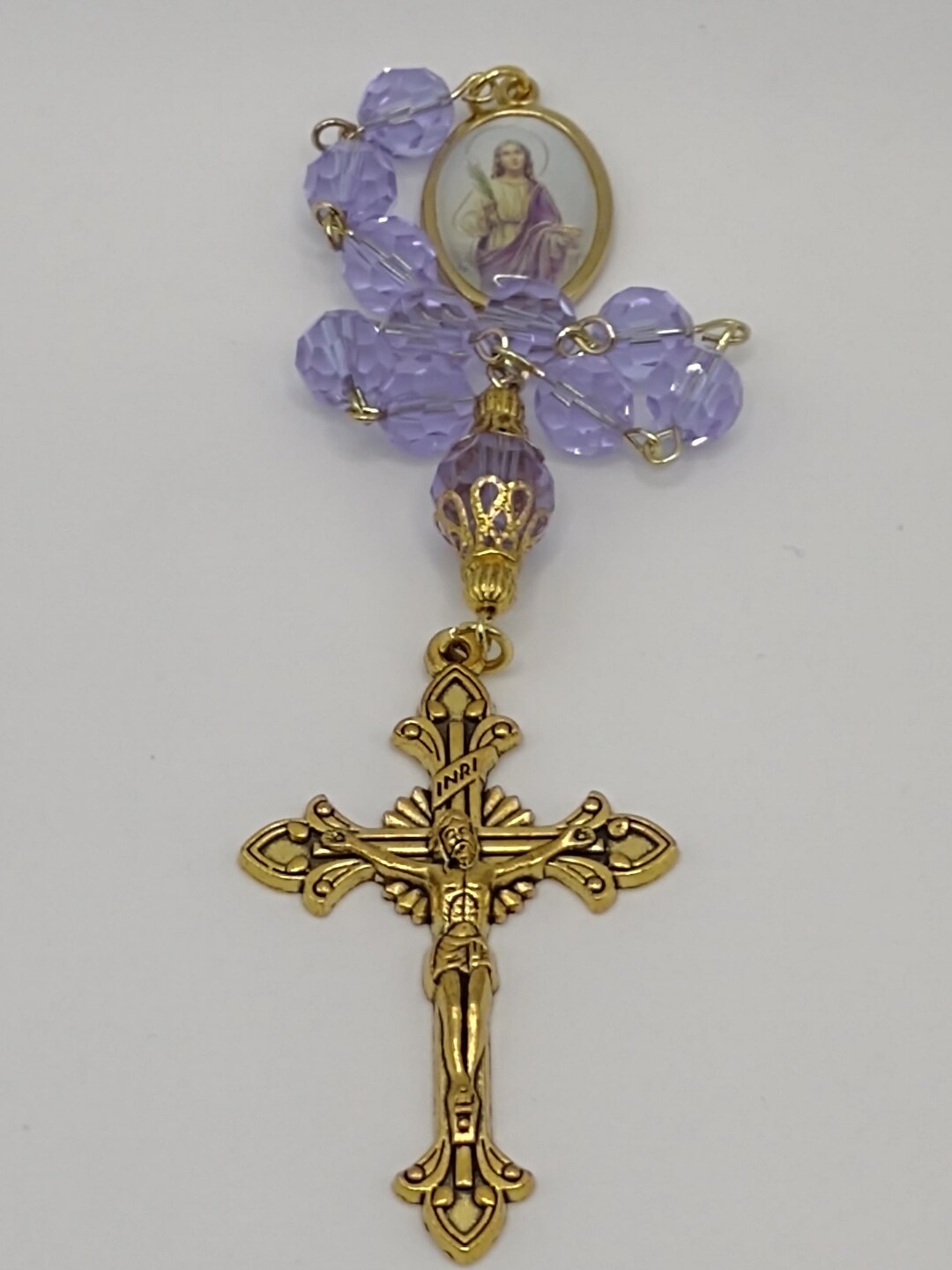 Beautiful St. Lucy Hand Crafted Single Decade Violet Adabele Glass ...