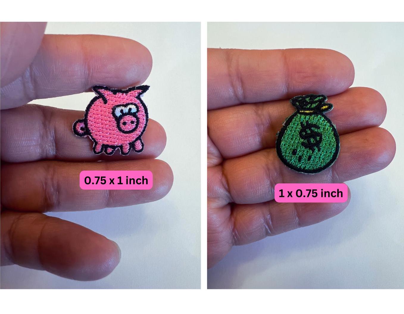 Cute Mini Iron on Patches| Embroidery Patches| Selling per Unit or Bag ...