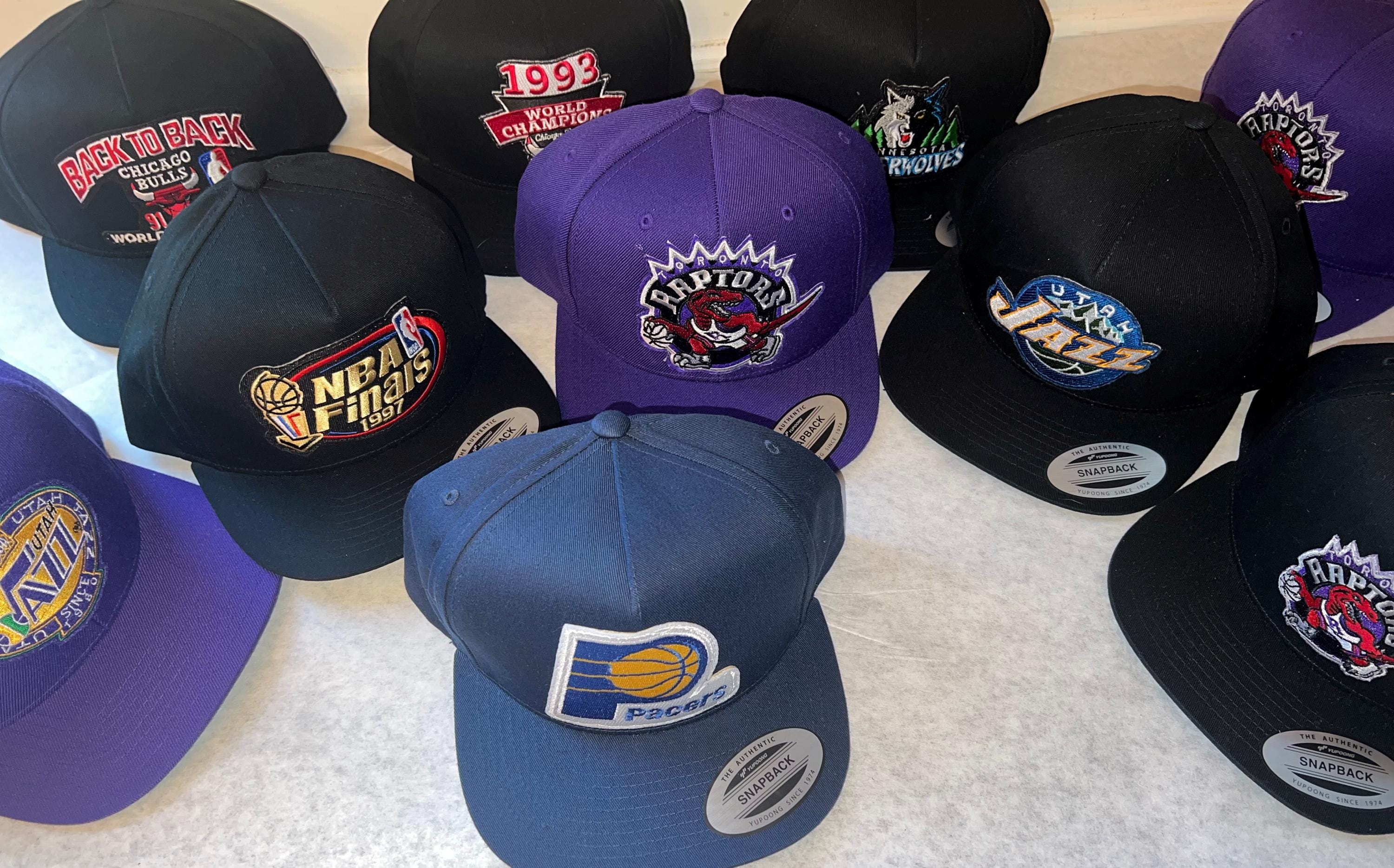 Snapback Hats NBAMLBNFL Vintage Embroidered Patches Sewn on Snapback ...
