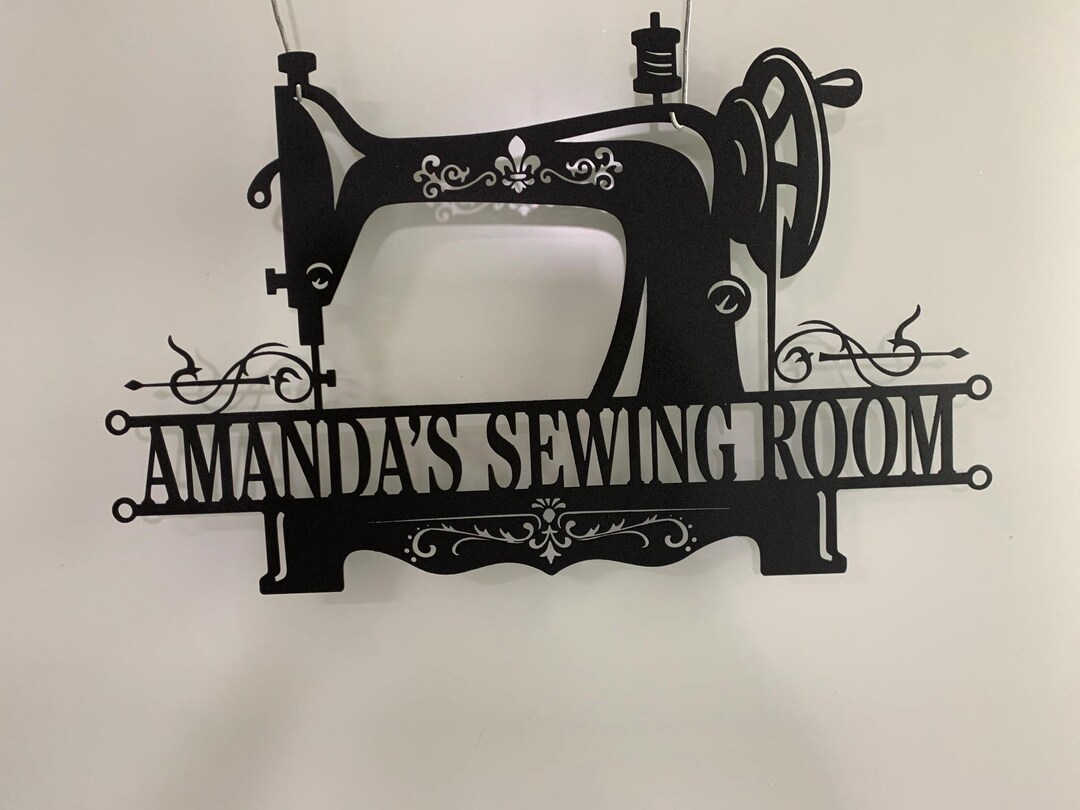 Custom Sewing Machine Room Sign, Personalized Sewing Room Decoration ...