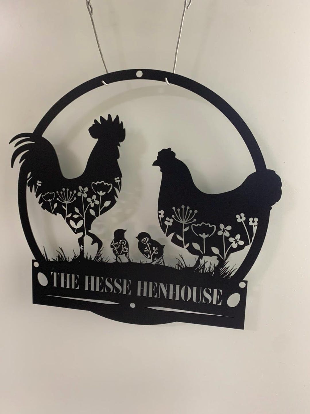 Customize Hen House Metal Sign, Personalized Chicken Coop Metal Farm ...