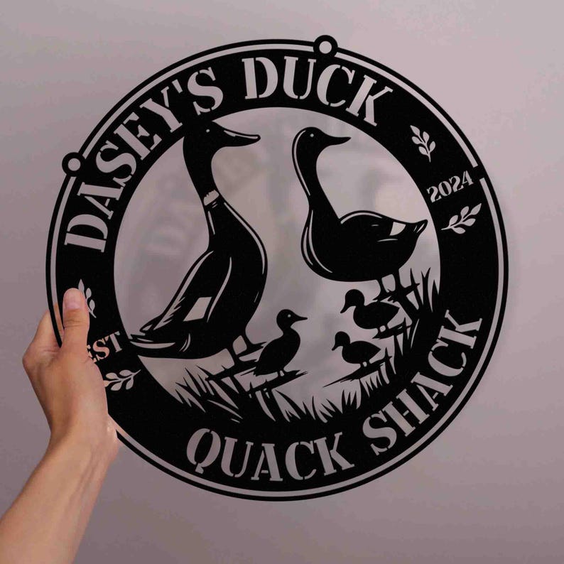 Personalized Duck Farm Metal Sign, Duck Quack House Sign, Farmhouse ...