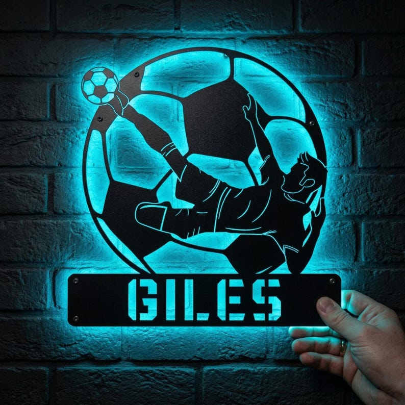 Customizable Any Shape Metal Sign With LED Light, Design Your Own Metal ...