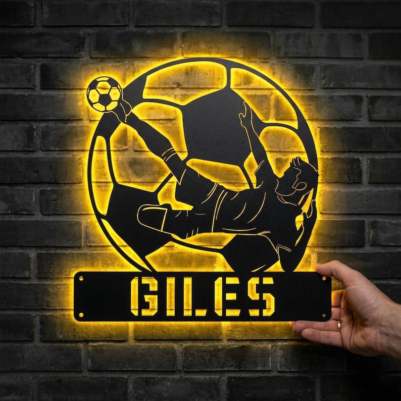 Customizable Any Shape Metal Sign With LED Light, Design Your Own Metal ...