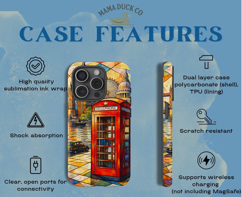 London Phone Case,london Skyline,tower of London,london Eye,london ...