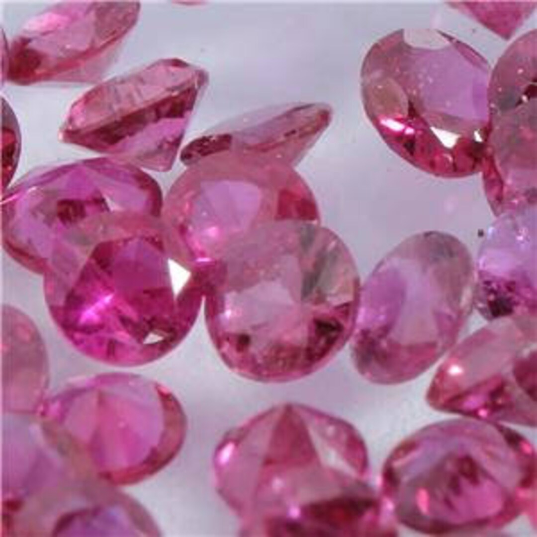 One Ruby Heat Only Well Faceted 2.5 Mm Round Accent Gem - Etsy