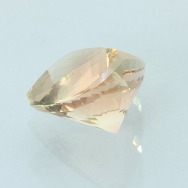 Sunstone Peach Precision Faceted Fancy Triple Face Trillion - Etsy