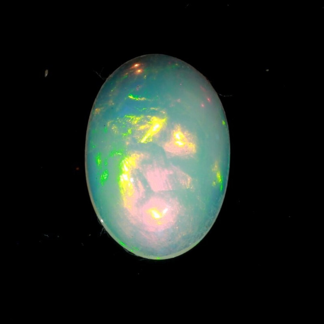 Opal Welo 11x7.9 Mm Oval Cabochon Untreated Wollo Ethiopia Gemstone 1. ...