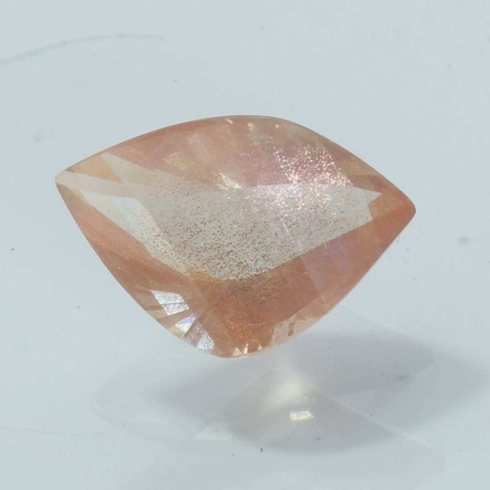 Sunstone Oregon Copper Shiller Precision Faceted Fancy Cut - Etsy
