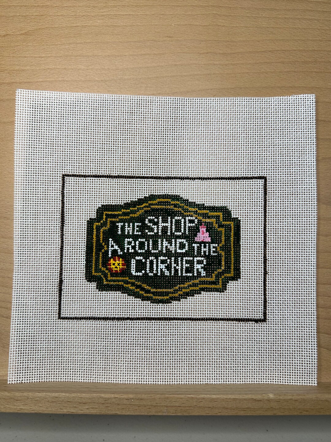 Youve Got Mail Shop Around the Corner Inspired Handpainted Needlepoint ...