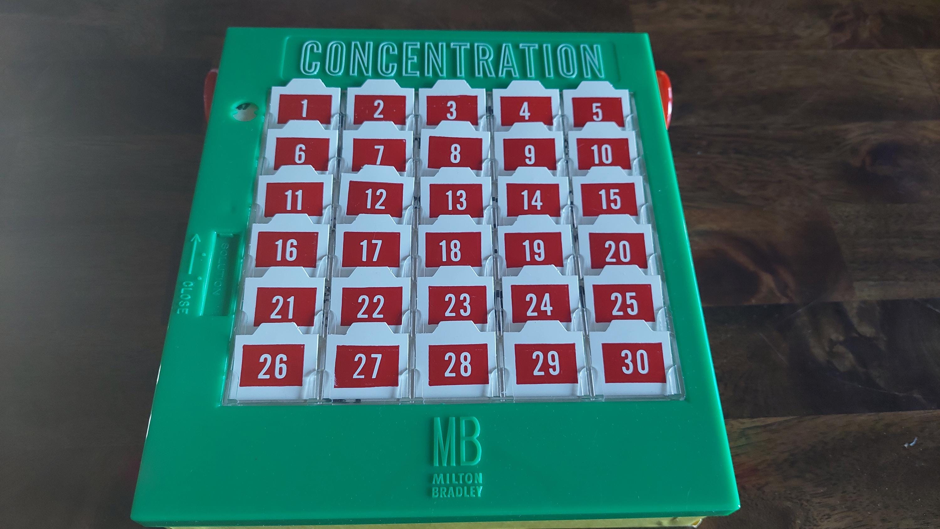 Vintage 1960's Concentration TV Board Game (complete) - Etsy