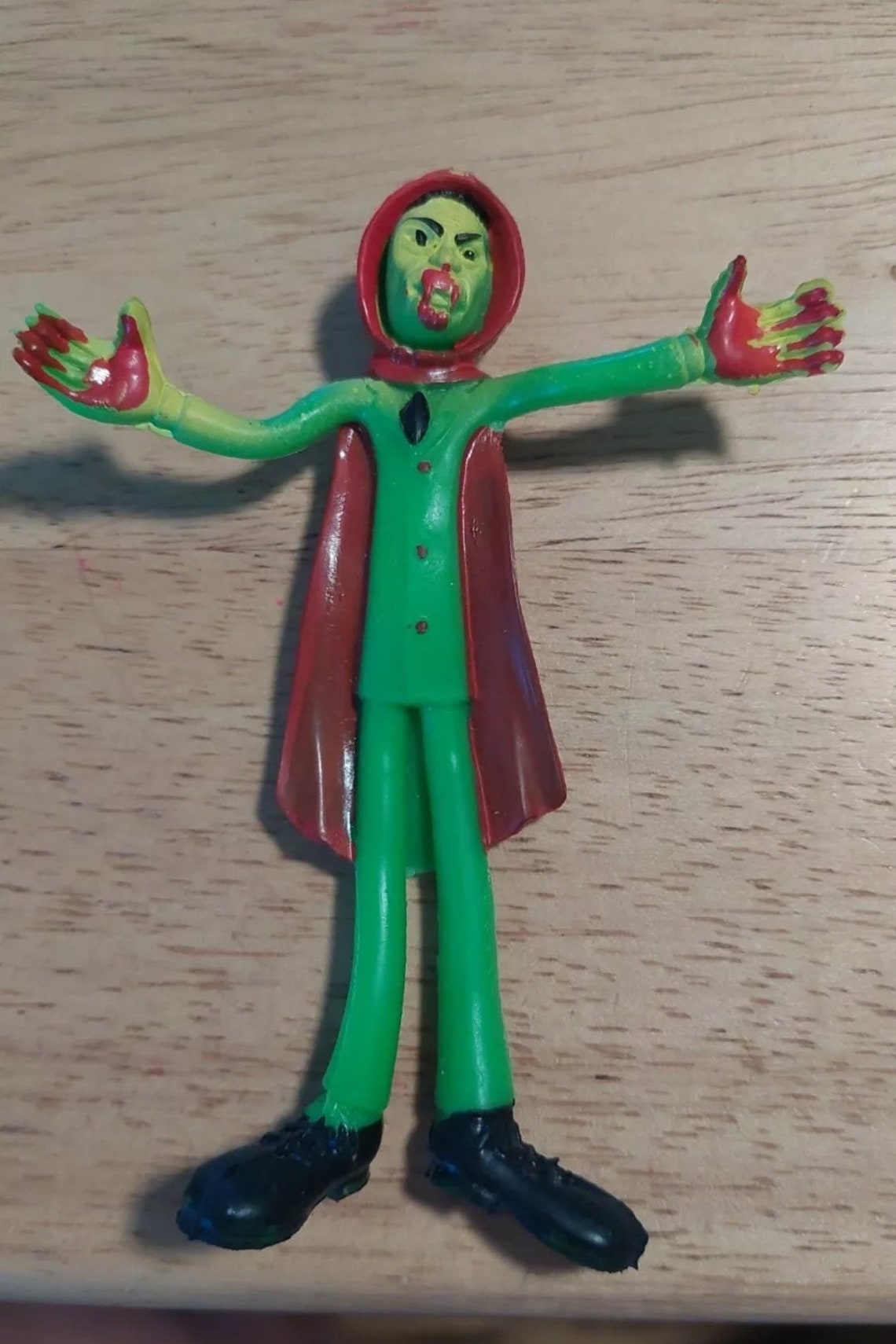 Vampire and Witch with Broom Vintage Bendy Toys gumby Style - Etsy