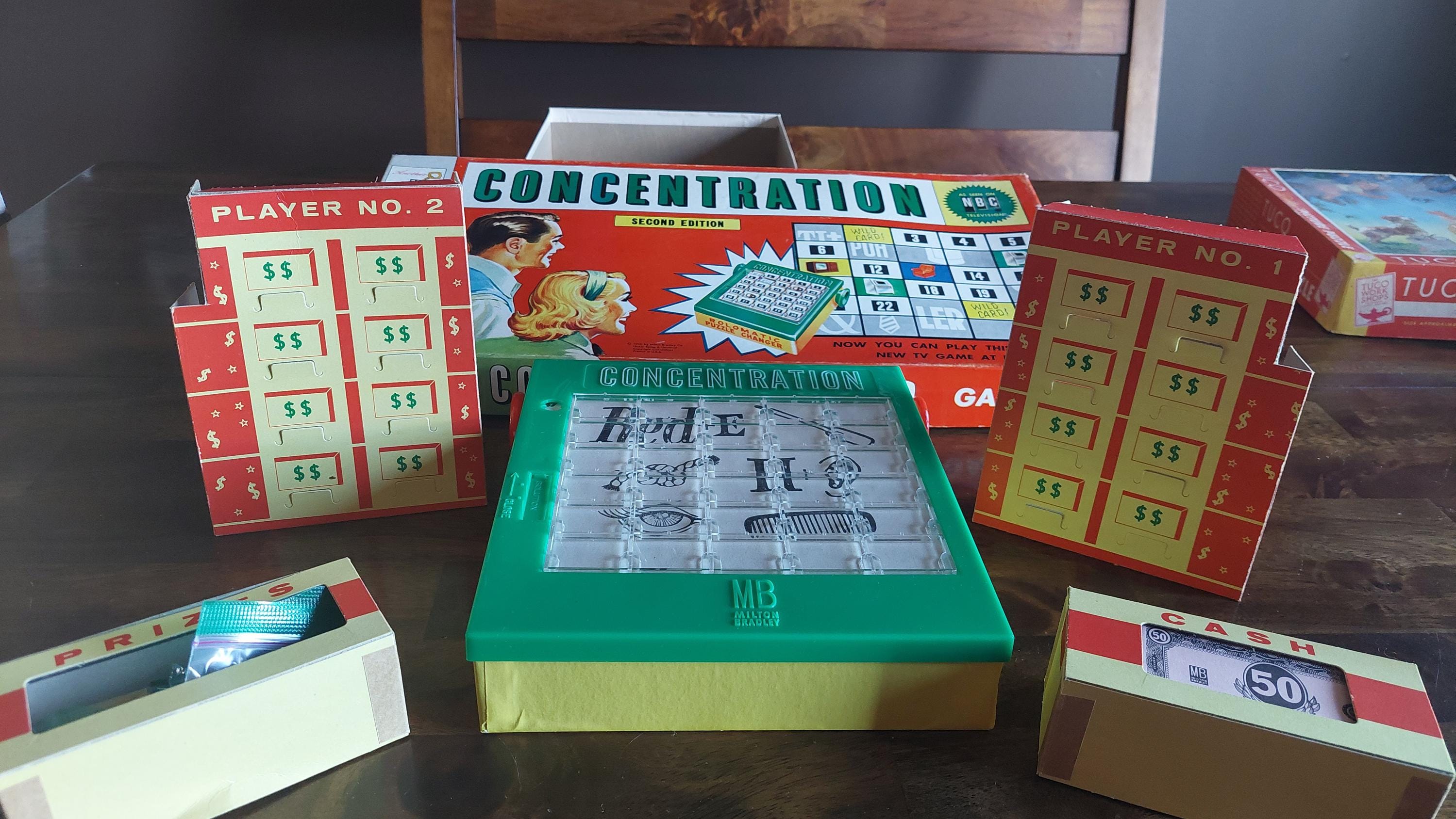 Vintage 1960's Concentration TV Board Game (complete) - Etsy