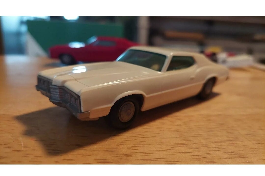 2 Vintage 1970's Funmate Go Cars; Mercury Cougar & Ford Thunderbird Toy ...