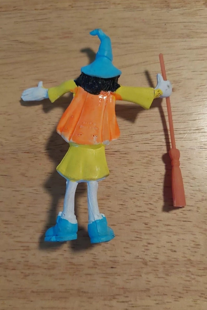 Vampire and Witch with Broom Vintage Bendy Toys gumby Style - Etsy