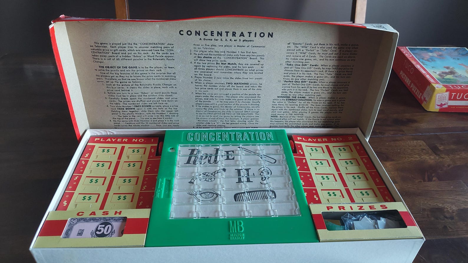 Vintage 1960's Concentration TV Board Game (complete) - Etsy