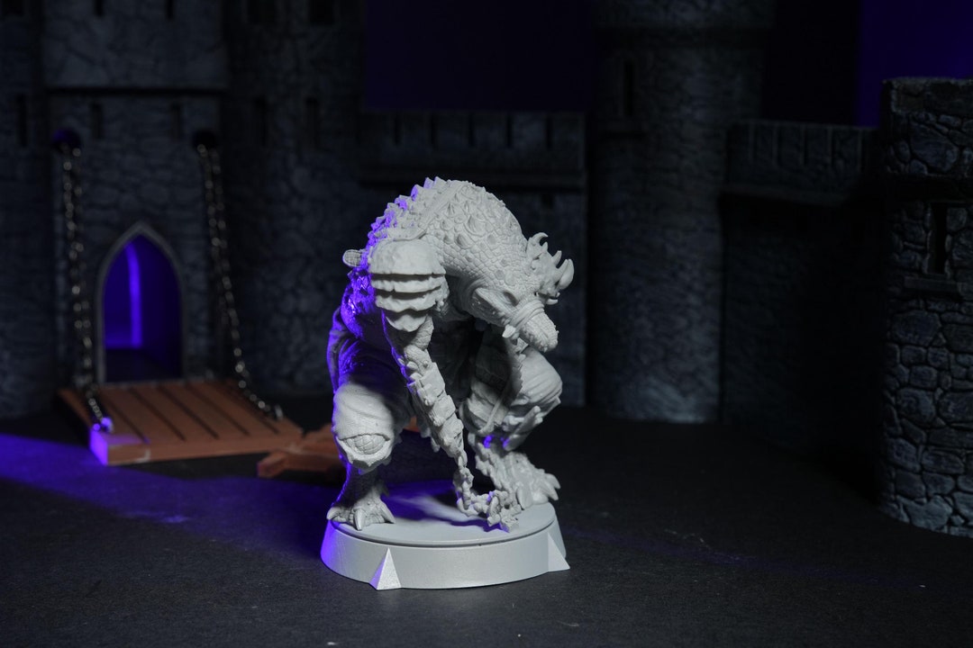 Kothar - Skran - Prisoner - Lizardman - NPC - Resin Miniature - RPG ...