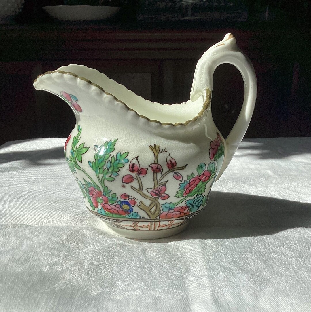 Coalport Indian Tree Antique Creamer Jug - Etsy