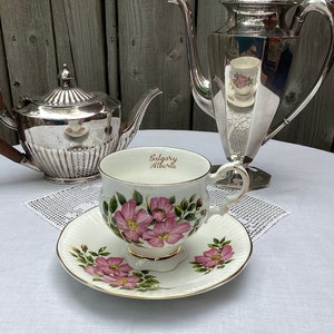 Elizabethan China Calgary Tea Cup and Saucer - Etsy