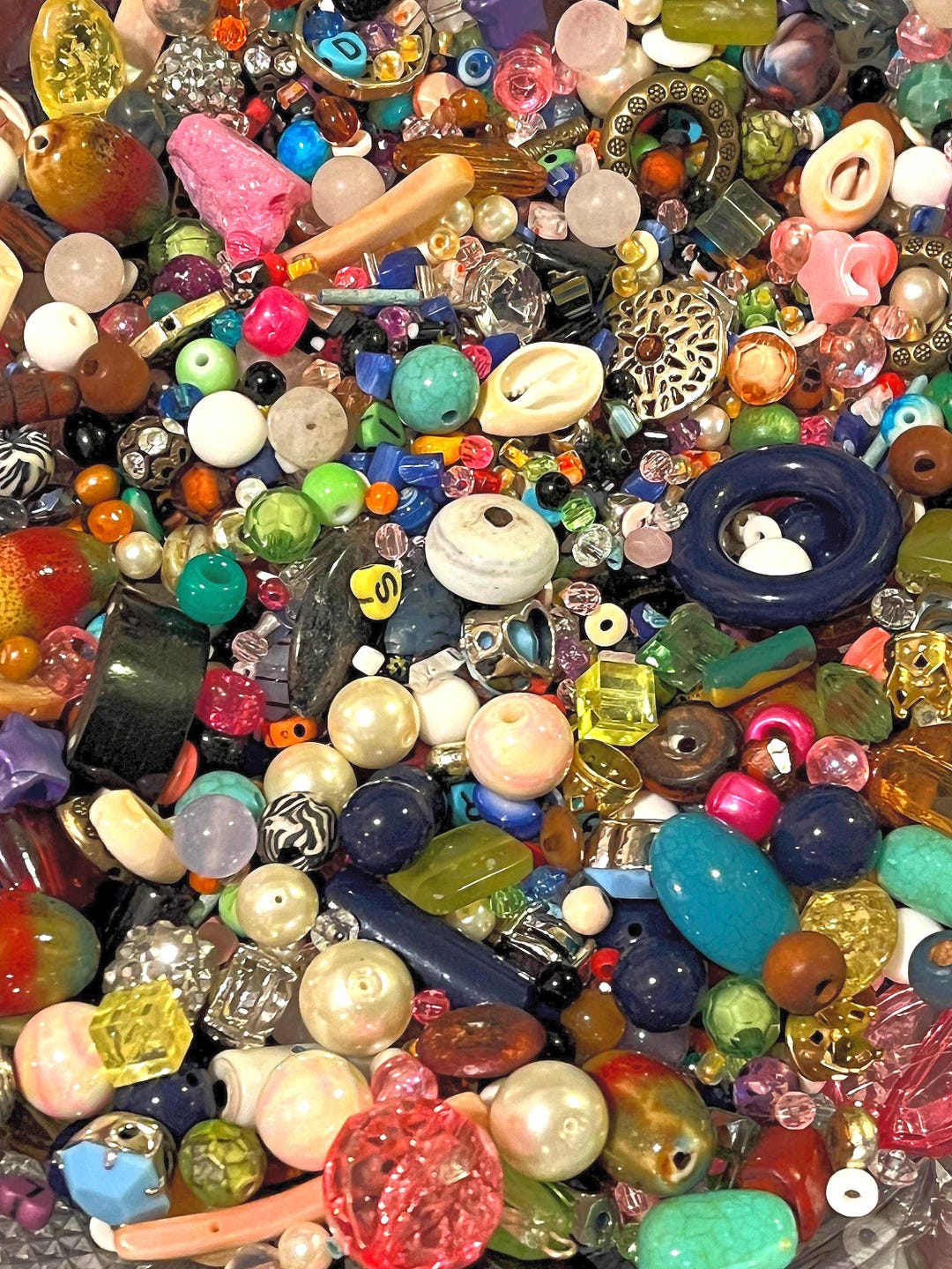 Bead Soup, Random Confetti Scoop, Mystery Beads, Random Bead Lot With ...