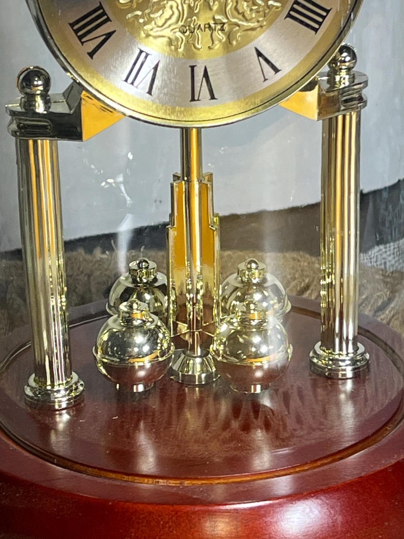 Vintage Timex Anniversary Mantle Clock With Globe and Westminster ...