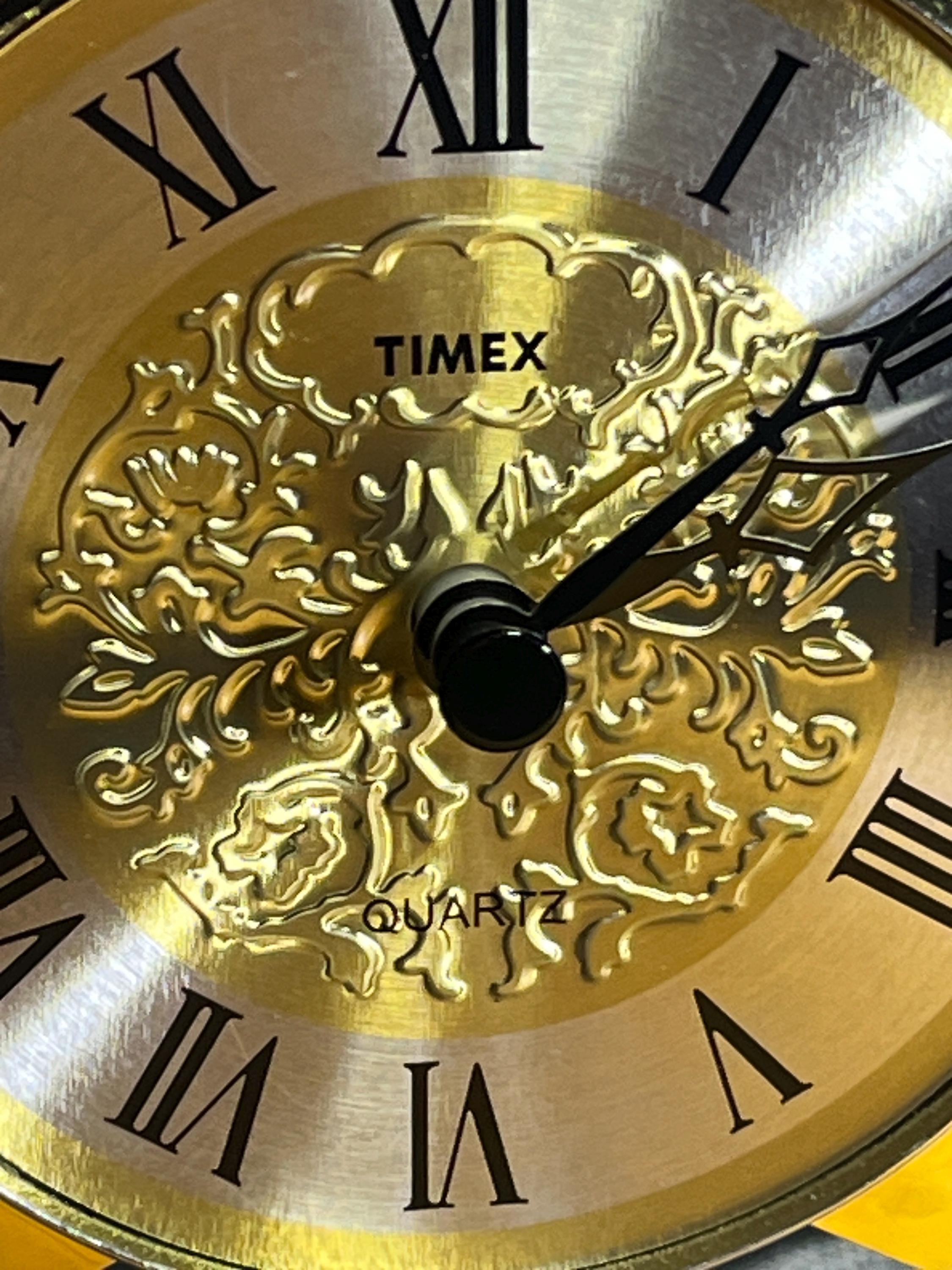 Vintage Timex Anniversary Mantle Clock With Globe and Westminster ...