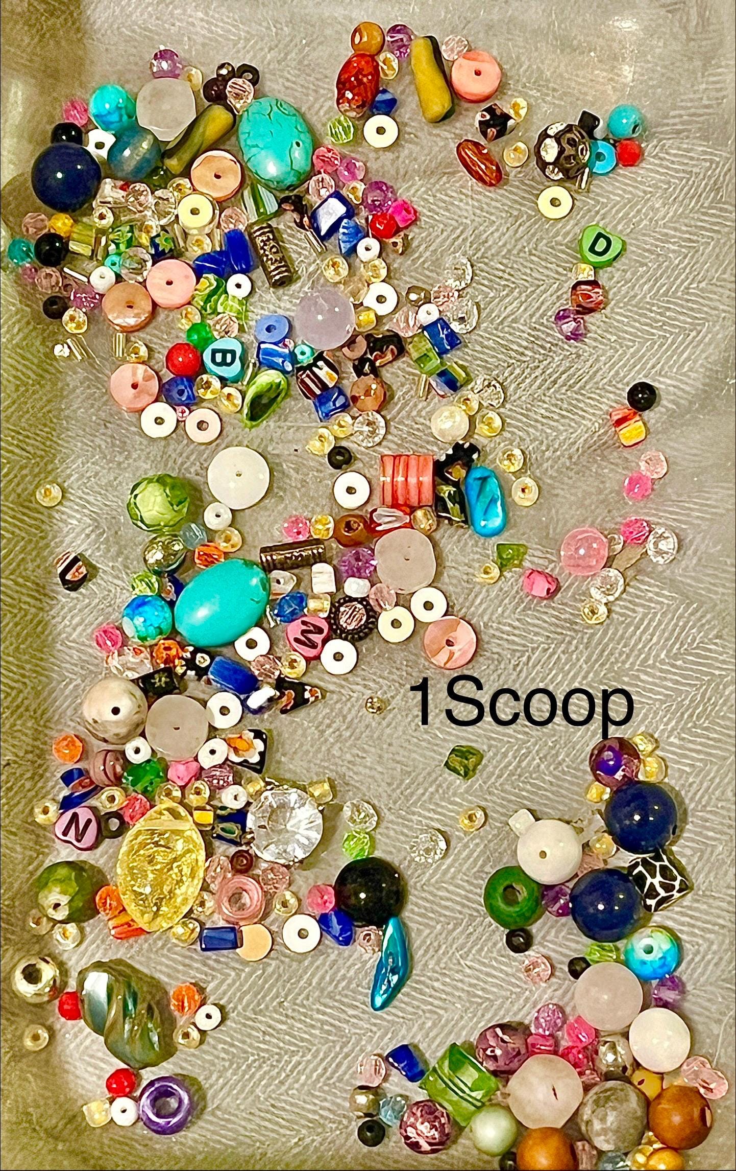 Bead Soup, Random Confetti Scoop, Mystery Beads, Random Bead Lot With ...