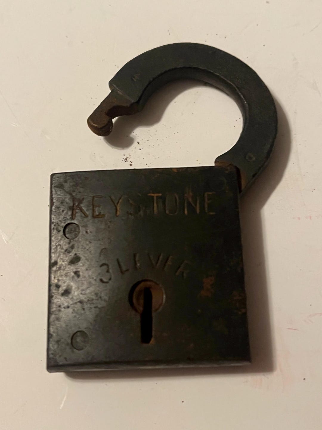 19th Century Keystone 3 Lever Pad Lock Without Key - Etsy