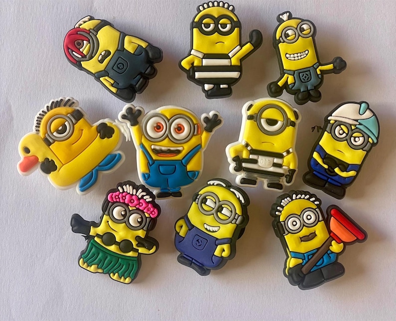 Cute Cartoon Minions Despicable Me. Croc Style Shoe Charms for PVC ...