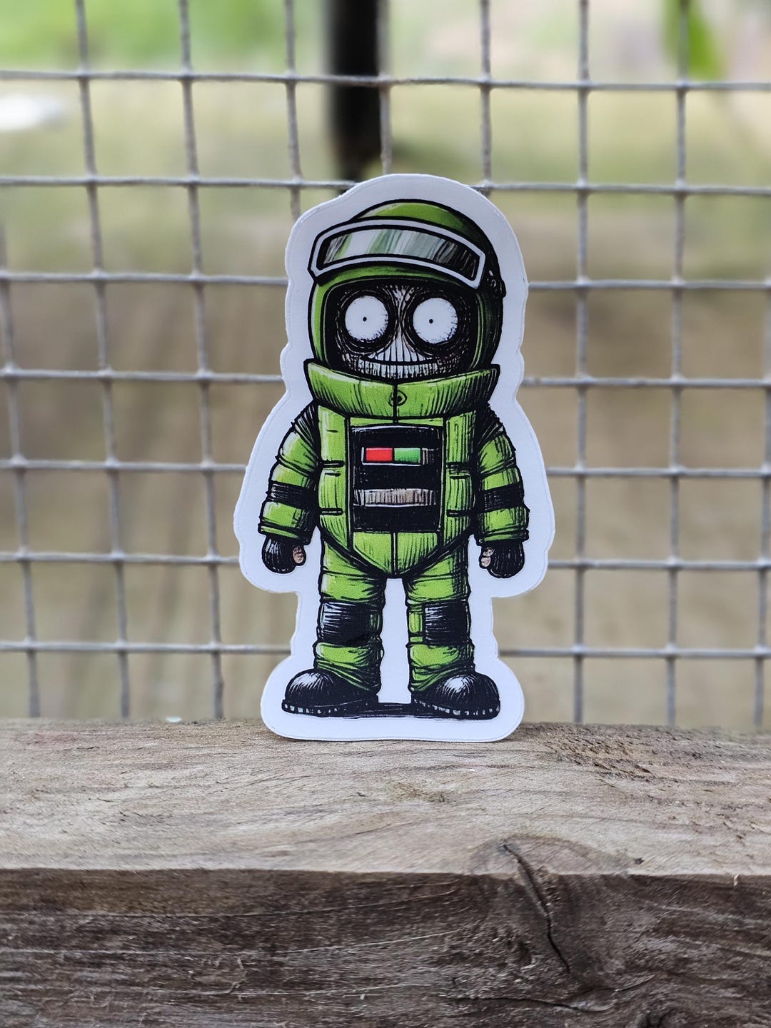 Bomb Suit Dude #1, Sticker, 3" Tall - Etsy