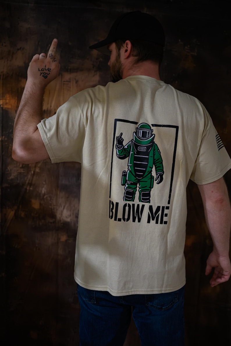 EOMFD ‘BLOW ME’ Bomb Suit T-shirt – Customizable Patches & Flags - Etsy