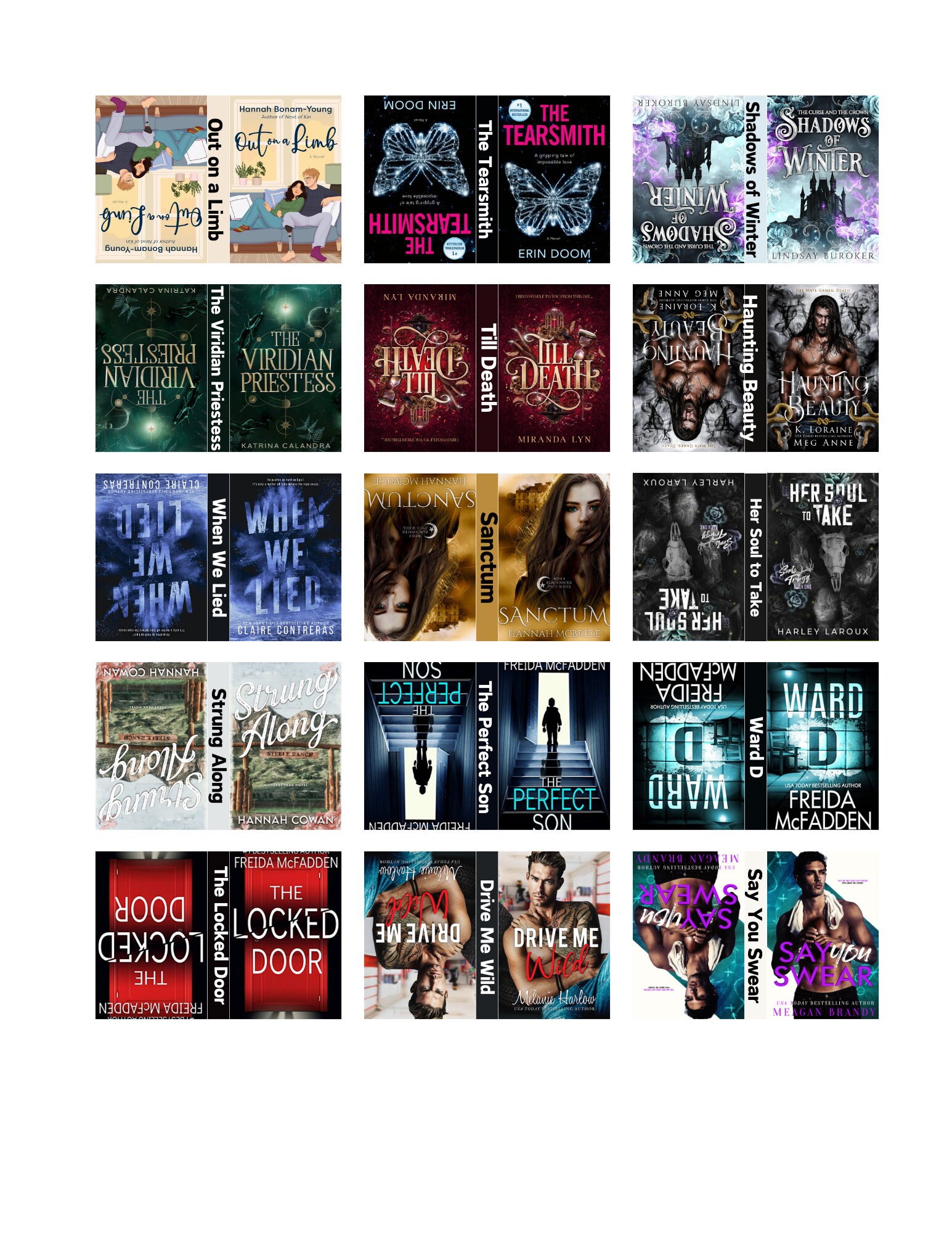 Printable DIY Mini Book Cover Template - Etsy Canada