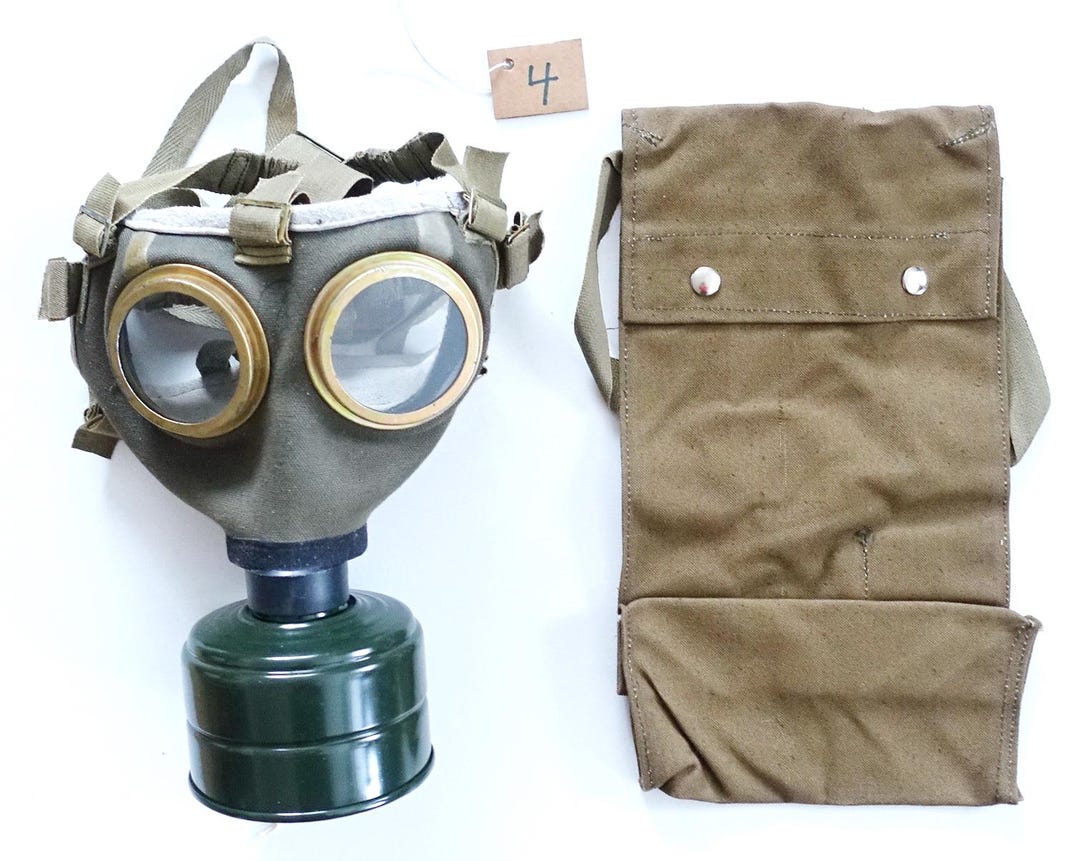 HUNGARIAN Army Original M76 Cold War Gas Mask Size 4 (x-lg.) Inv. #4 ...