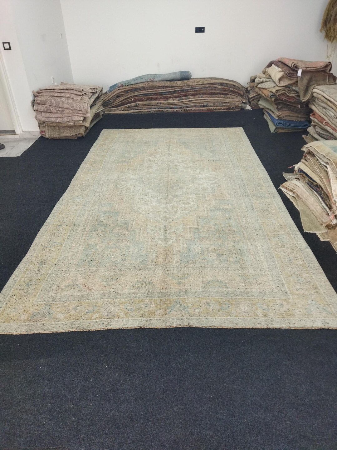 7x12 Rugs Livingroom Wool Pastel Rug 7x12 Turkish Area Handmade Rug ...