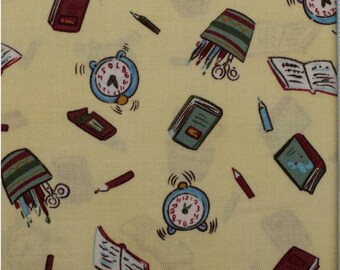 Clock print fabric | Etsy