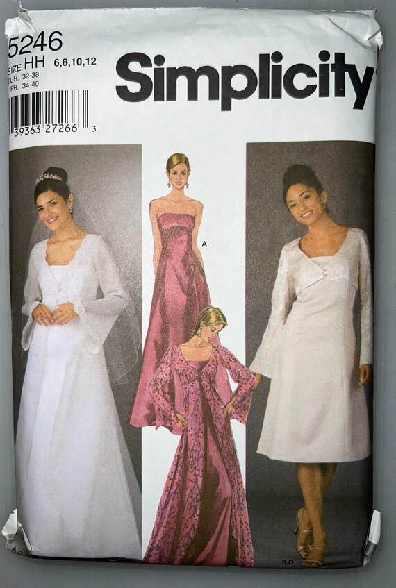 Simplicity 5246 Size HH 6-12 Misses' Miss Petite Evening - Etsy