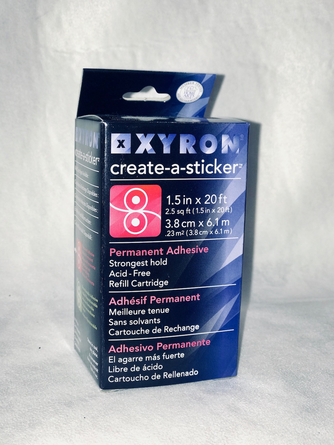 Xyron Model 150 Sticker Refill Cartridge 1.5 Inch (3.8 Cm) PERMANENT ...