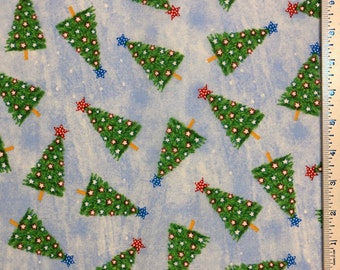Blue Christmas Fabric - Etsy