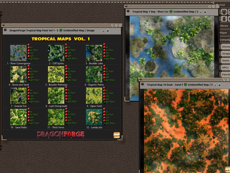 Tropical Map Pack Vol 1 - Etsy