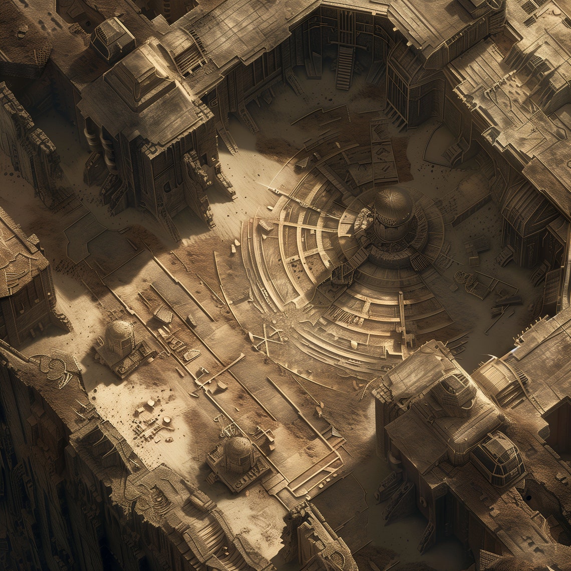 50 RPG Desert Ruins Battlemaps - Etsy