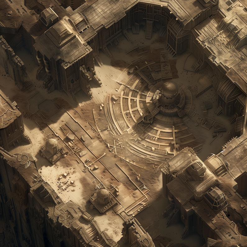 50 RPG Desert Ruins Battlemaps - Etsy