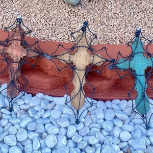 Handcarved Wooden Jesus Cross With Barbed Wire | Yard Art Garden Decor ...